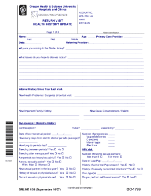 Fillable Online Returning patient form.pdf - OHSU Fax Email Print ...