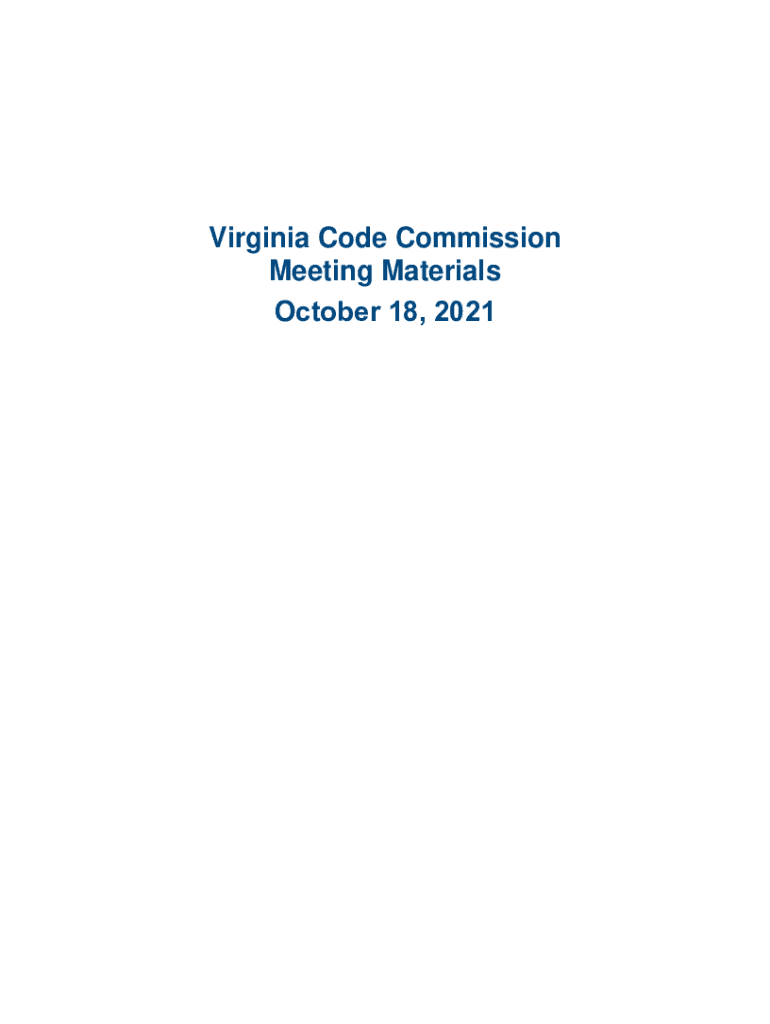 Fillable Online codecommission dls virginia SUMMARY Virginia Register ...