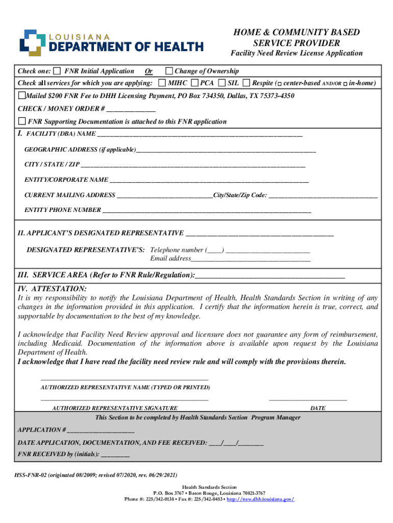 Fillable Online Licensing for Home and Community-Based Services - 245D ...