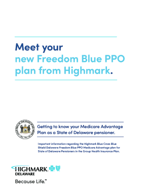 Fillable Online Meet your new Freedom Blue PPO plan from Highmark. Fax ...