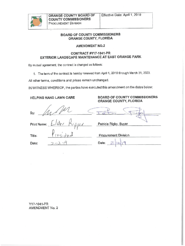 Fillable Online apps ocfl PROCUREMENT DIVISION CARRIE MATHES, MPA, CFCM, CPPO, C.P.M., CPPB, APP ...