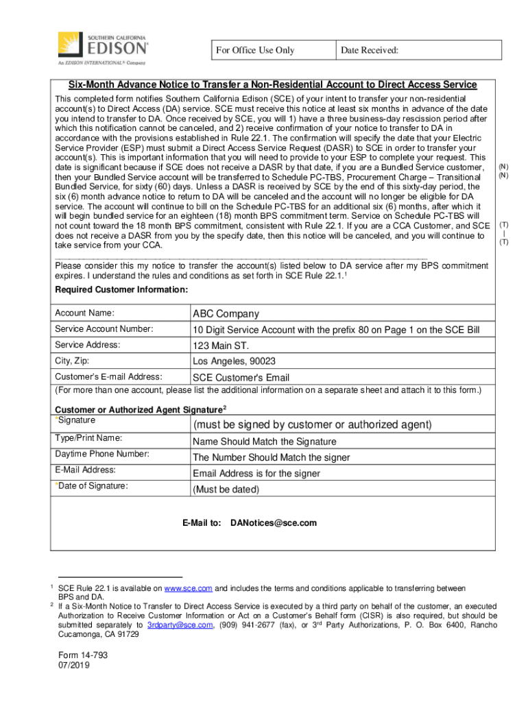 Fillable Online CRT Sample Agreement - sce.com Fax Email Print - pdfFiller