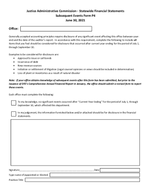 Fillable Online Justice Administrative Commission - Statewide Financial ...