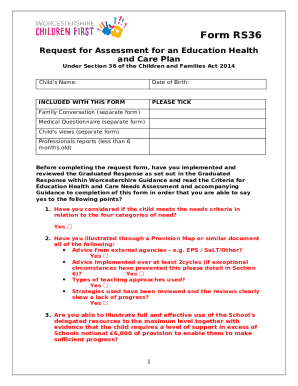 Education, health and care plans, EHCP for SENDFamilySection 36 ...