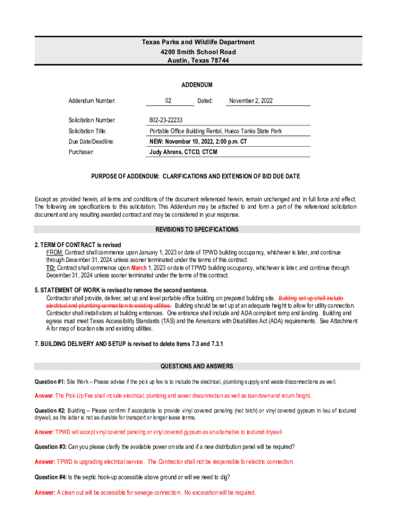 Fillable Online tpwd.texas.gov business bidopsCurrent Bid Opportunities ...