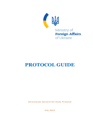 Fillable Online Office of the Chief of Protocol - United States ...