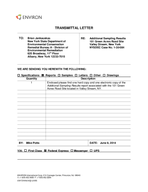 Fillable Online TRANSMITTAL LETTER Fax Email Print - pdfFiller
