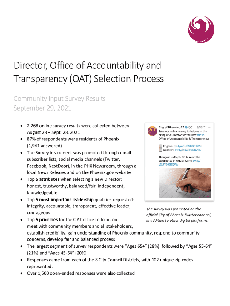Fillable Online Director, Office of Accountability and Transparency (OAT ... Fax Email Print ...