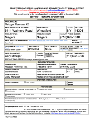 Fillable Online Registered Construction and Demolition Debris Handling ...