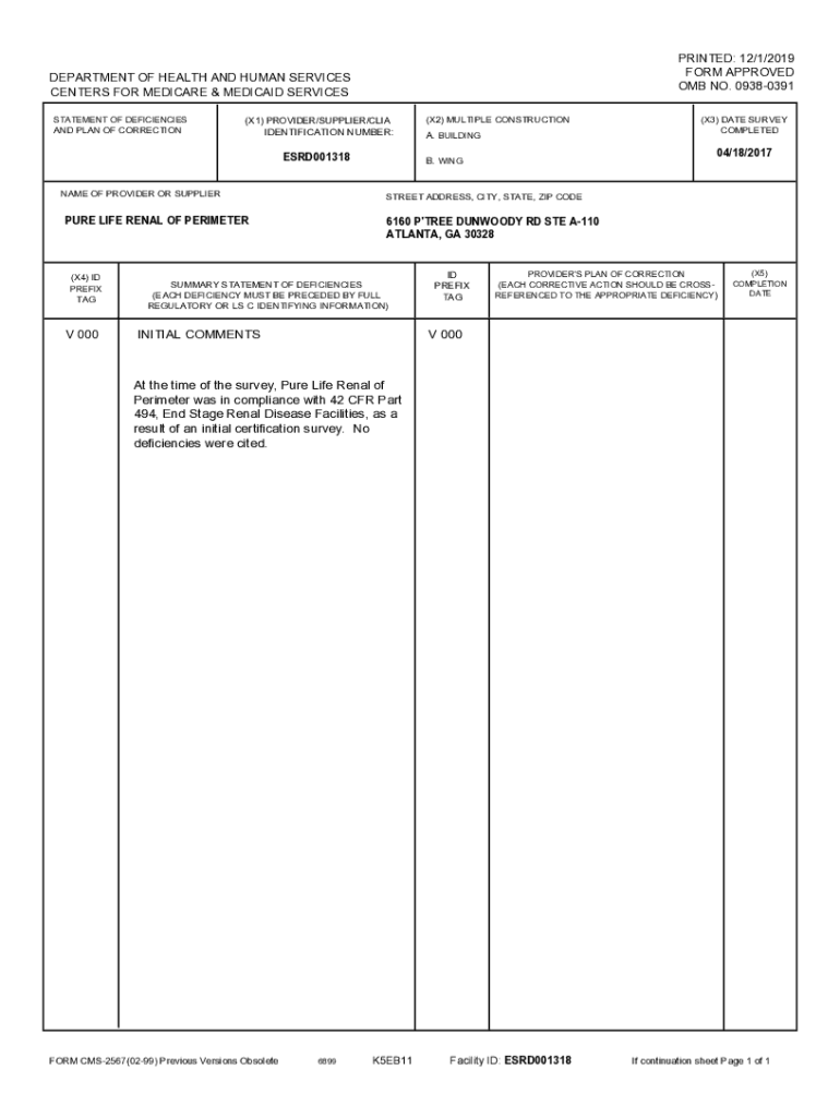 Fillable Online weblink dch georgia PRINTED: 12/20/2019 DEPARTMENT OF HEALTH AND HUMAN SERVICES ...