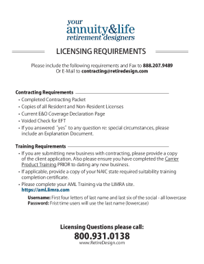 Fillable Online Contracting Requirements Fax Email Print - pdfFiller
