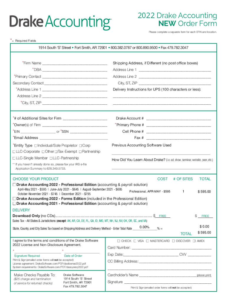 Fillable Online Drake Accounting - Professional Tax SoftwareBuy Drake ...