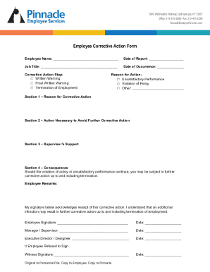 Fillable Online cocodoc.comform53309352-employee-correctiveEmployee ...