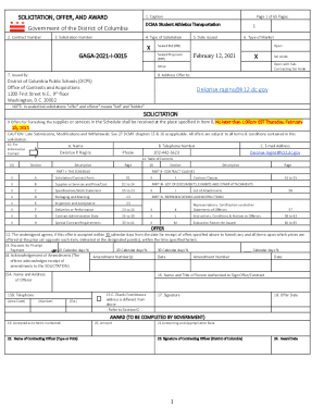 Fillable Online dcps dc Fillable Online dcps dc SOLICITATION, OFFER ...