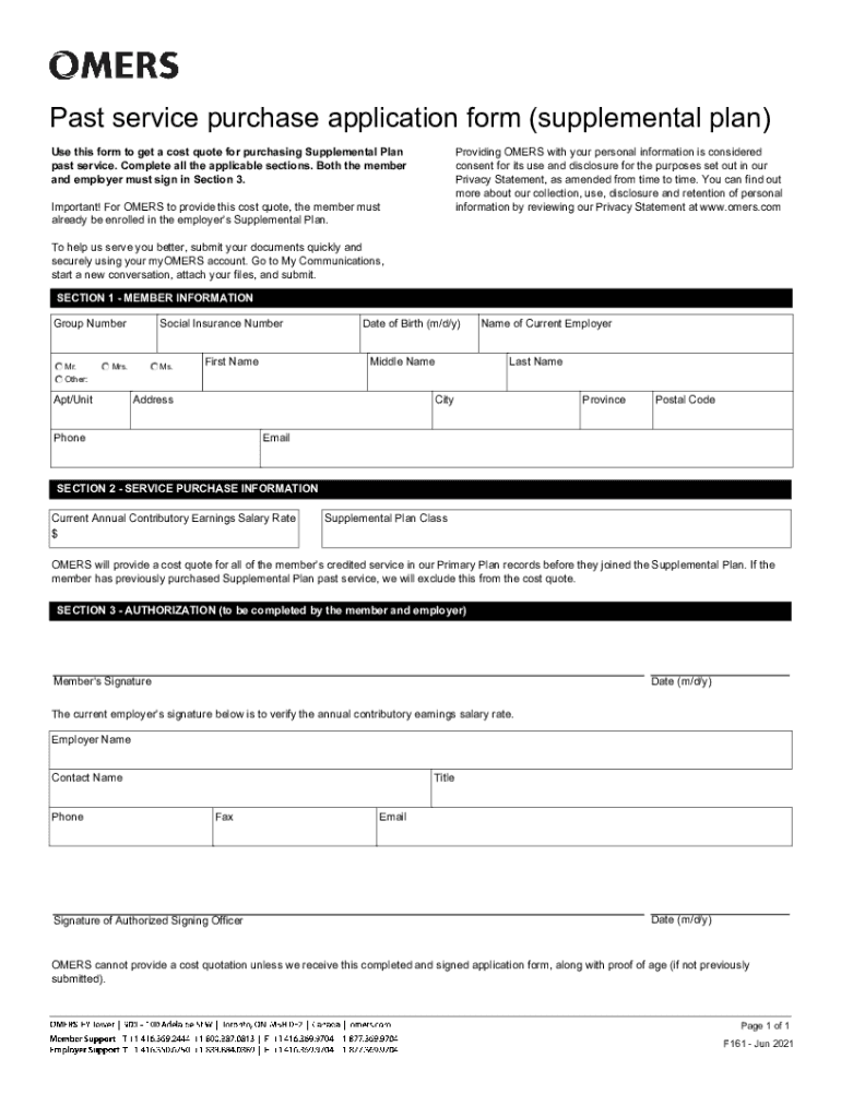 Fillable Online Supplemental Application Form - Fill Out and Sign Printable PDF ... Fax Email ...