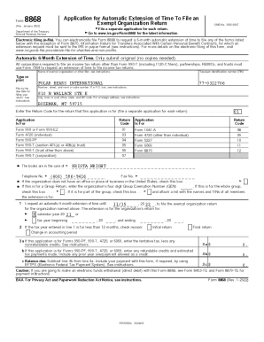 Fillable Online Form 8868 - Fill Out and Sign Printable PDF ...