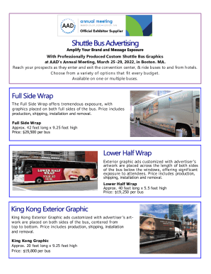 Fillable Online With Professionally Produced Custom Shuttle Bus ...