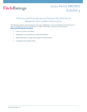 Fillable Online 2022 Form NRSRO Exhibit 3 Fax Email Print - pdfFiller