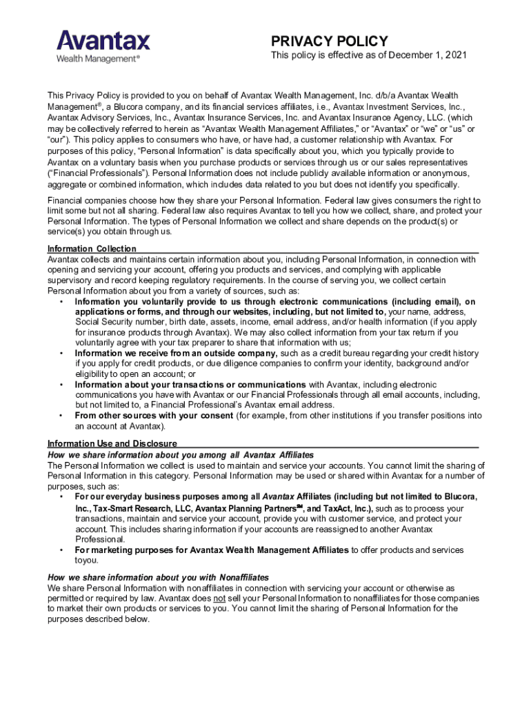 Fillable Online Revised Privacy Policy-Updated.docx Fax Email Print ...