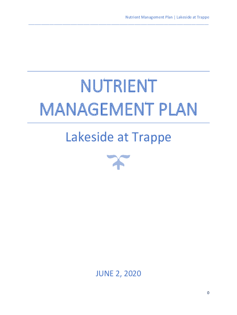 Fillable Online mde maryland Nutrient Management PlansWashington State ...