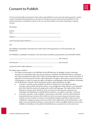 Fillable Online Consent for publication (Author) - The Embassy of Good ...