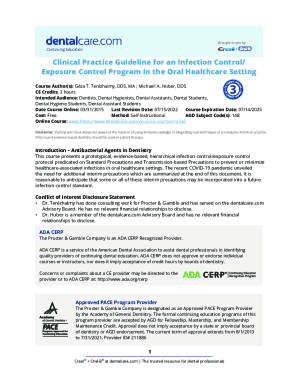 Fillable Online Clinical Practice Guideline for an Infection Control ...