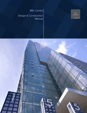 Fillable Online RBC Centre Design & Construction Manual Fax Email Print ...