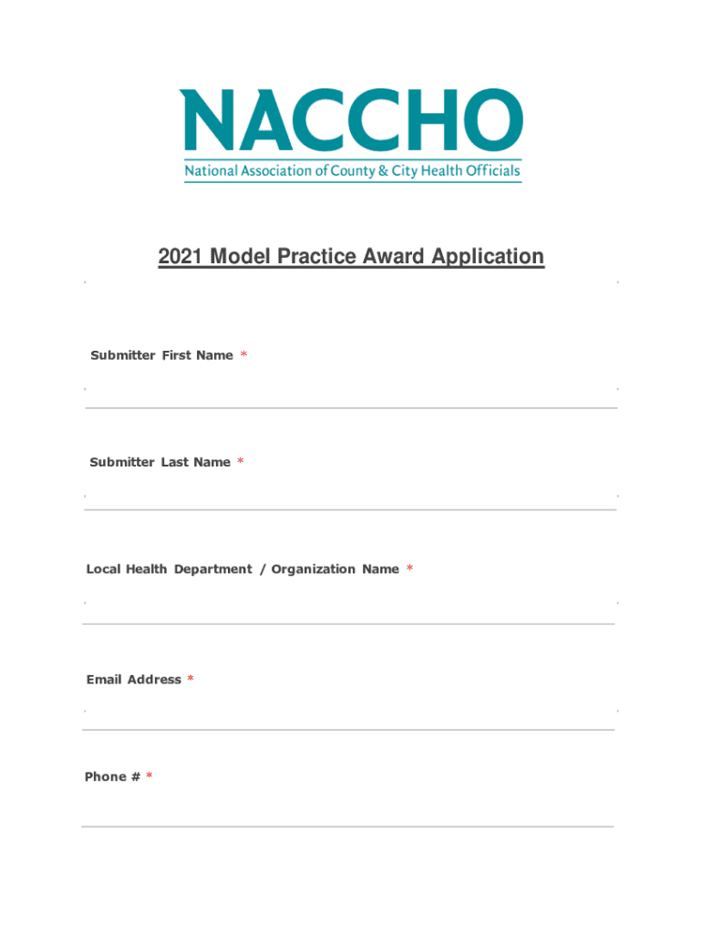 Fillable Online Model Practices - NACCHO Fax Email Print - pdfFiller