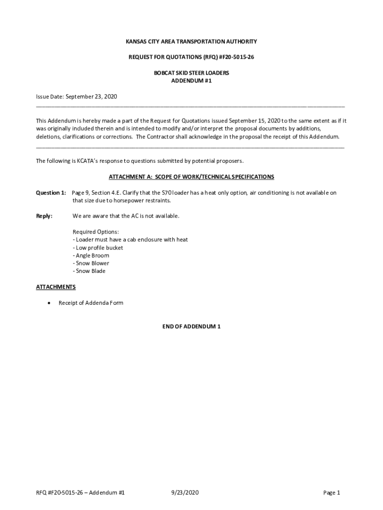 Fillable Online KATAs Procurement Department RFQ Number, RFQ Title and uyers Name clea Fax Email ...