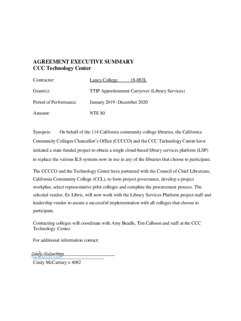 Fillable Online How to Write an Executive Summary for an Agreement Fax ...