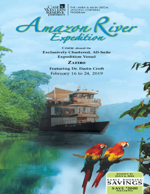 Fillable Online Cruise aboard the Amazon River Expedition Vessel the ...
