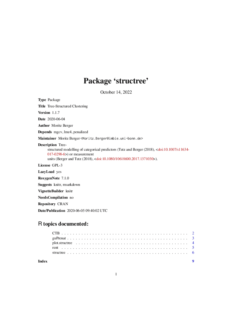 Fillable Online cran case 5 Most Popular Package Structures for ...