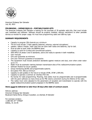 Fillable Online sv usembassy U.S. Embassy San Salvador, El Salvador ...