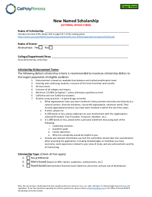 Fillable Online Scholarship Intake Form : Arrowhead Scholarship Fund ...