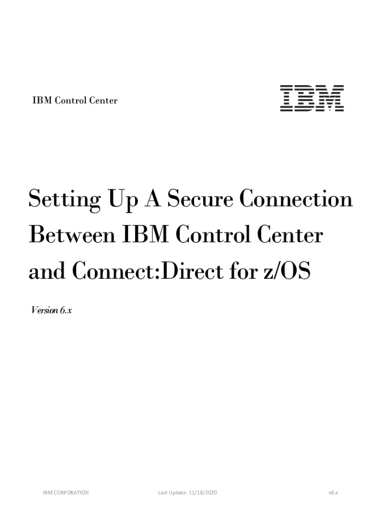 Fillable Online Setting Up A Secure Connection Between IBM Control ...