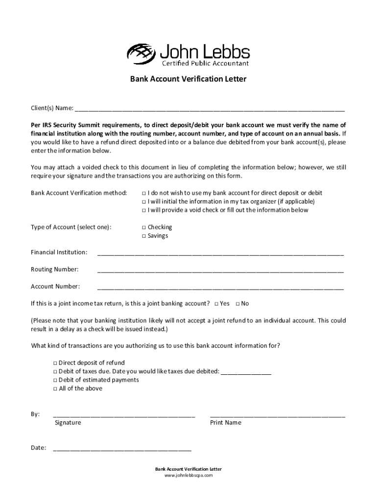 Fillable Online How to Write Bank Verification Letter (Samples ...
