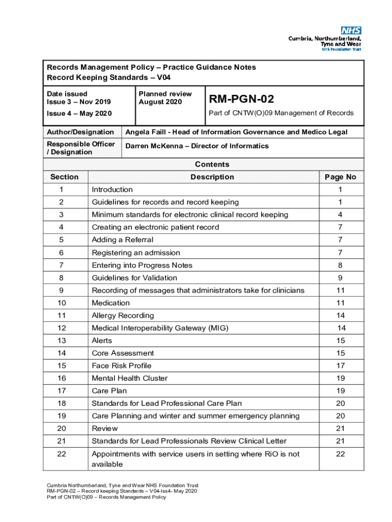 Fillable Online Record Keeping and Record Management Practice in GMP ...