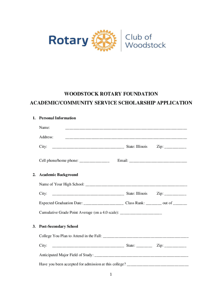 Fillable Online Rotary Foundation Scholarships -Global Grants- Eligibility, Application ... Fax ...