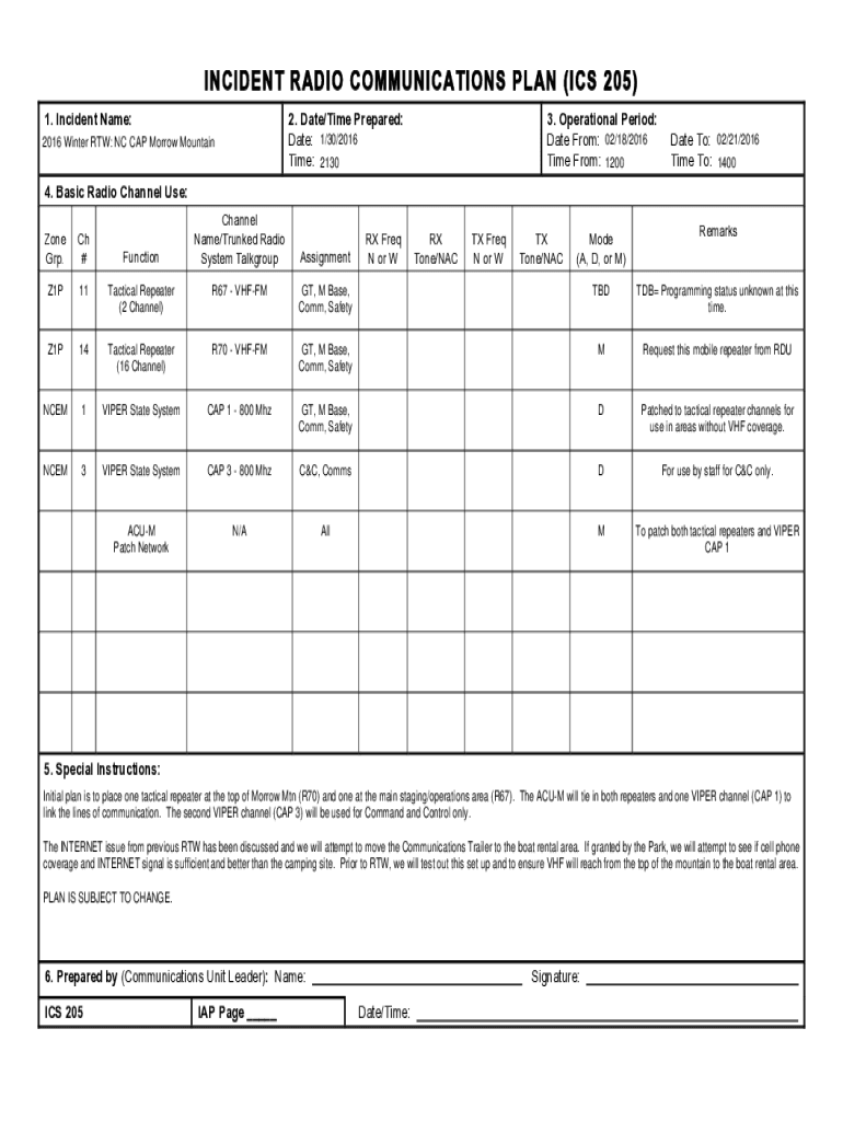 Fillable Online FEMA 502-2 (ICS Forms Booklet)Public ReviewDraftVersion ...