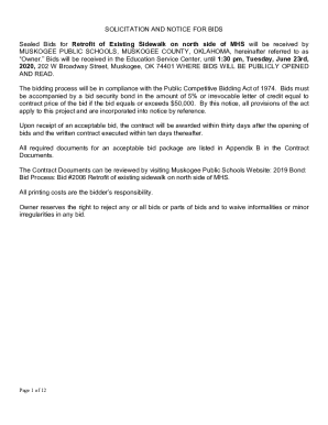 Fillable Online SEALED BIDS Sample ClausesLaw Insider Fax Email Print ...