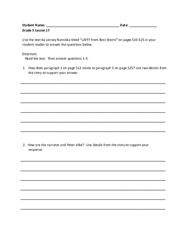 Fillable Online Texas Go Math Grade 5 Lesson 17.1 Answer Key Income and ...