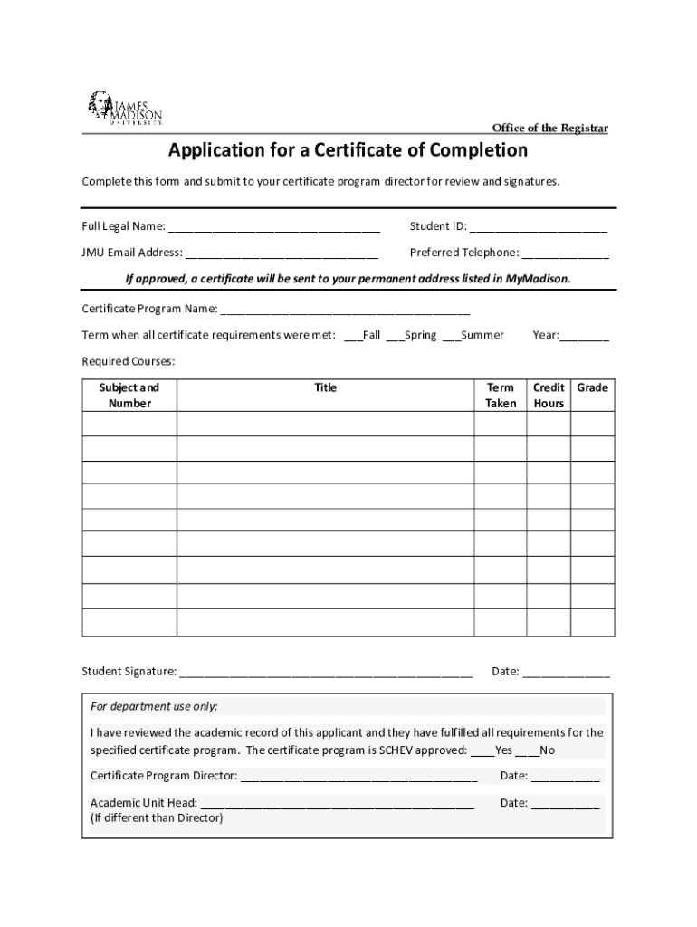 Fillable Online Certificate of Completion FormFlorida Department of Environmental ... Fax Email ...