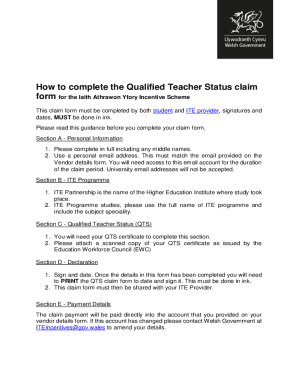 Fillable Online how-to-complete-the-qualified-teacher-status-claim-form ...