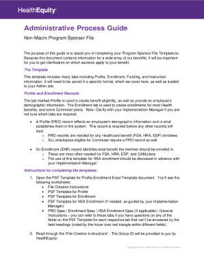 Fillable Online Administrative Process Guide - Non-Macro Program ...
