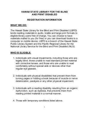 Fillable Online Hawaii State Library for the Blind and Print Disabled ...