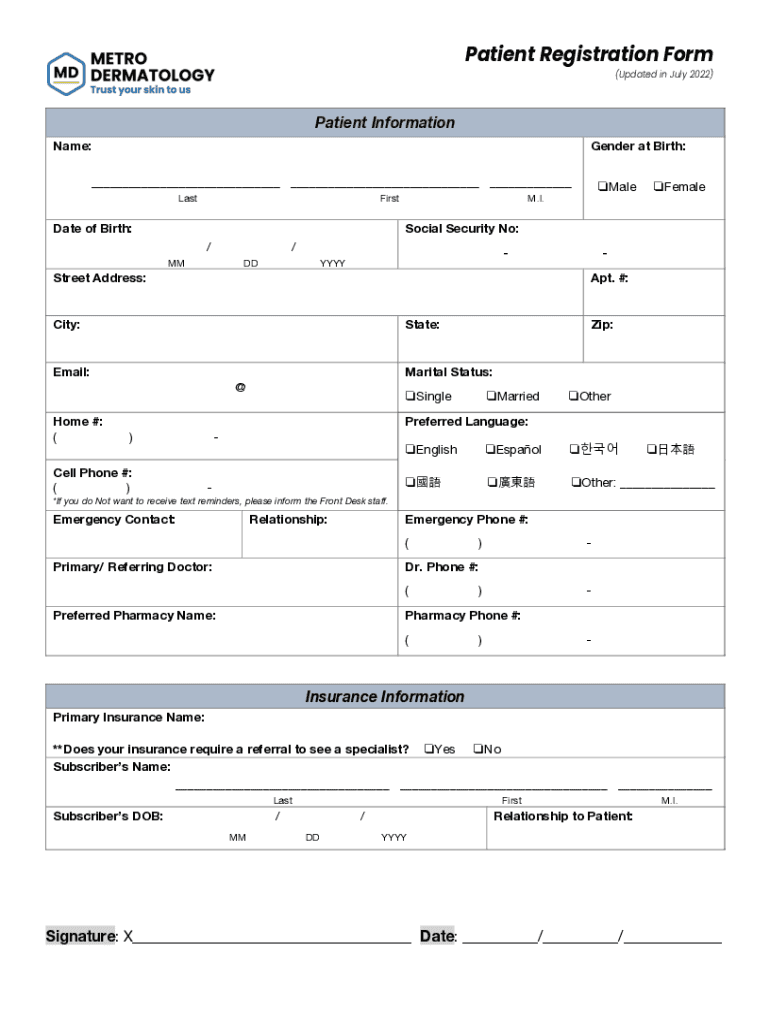 Fillable Online form.jotform.com212066933974059Patient Registration ...