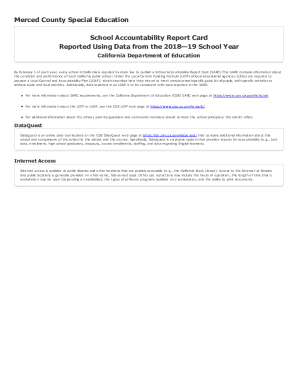 Fillable Online Merced High School School Accountability Report Card ...