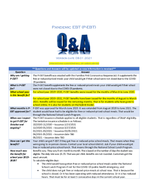 Fillable Online Florida's Pandemic-EBT Program - Florida Department of ...