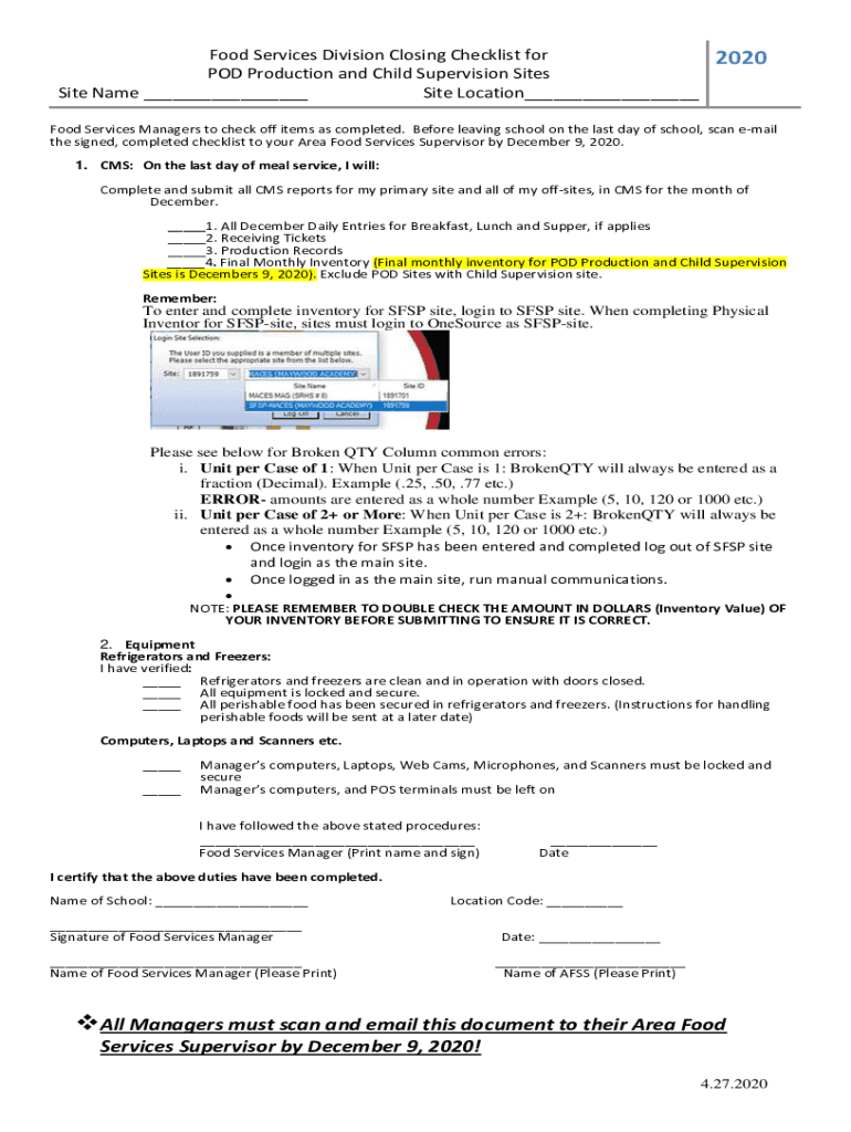 Fillable Online Food Safety Checklists (Free Downloads) - Hygiene Food ...