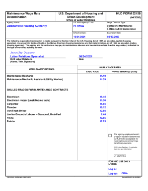 Fillable Online HUD FORM 52158 - BidNet Fax Email Print - pdfFiller